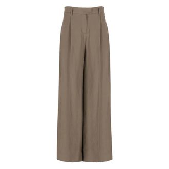 Brunello Cucinelli Loose Faltenhose - - Trousers - Damen - Braun - S