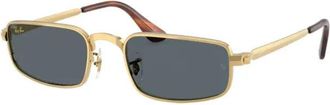 Ray-Ban RB3927001R5 Rectangular Metal Frame Sunglasses - Gold