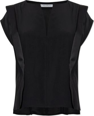 Max Mara Femme, Blouses et Chemises, Noir, Taille: 38 FR Abete Top
