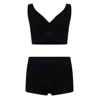 Red Valentino Oberteil und Shorts Set - - Nightwear & Lounge - Damen - Schwarzk - M