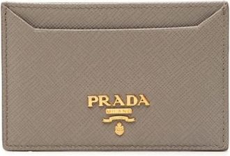 Prada Porte-cartes doccasion - Femme - Pre-owned - Gris - Taille: ONE Size