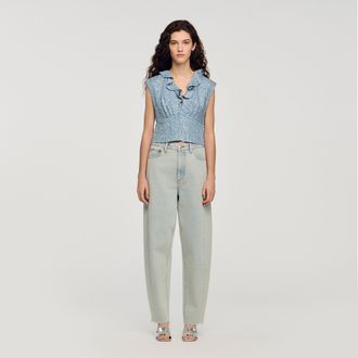 Sandro Top &agrave; sequins