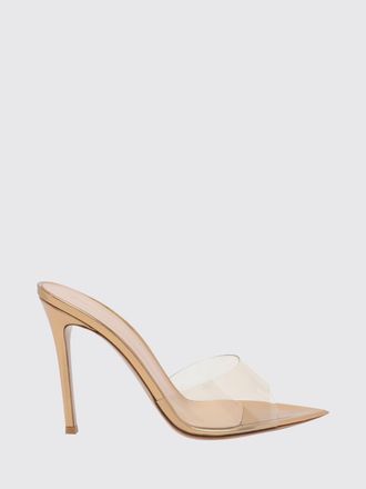Gianvito Rossi Mules Elle en PVC et cuir verni avec talon haut