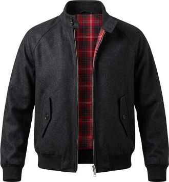 Baracuta Veste Harrington G9 en Melton non doubl&eacute;e - Homme - Vestes - Noir - Taille: 3XL