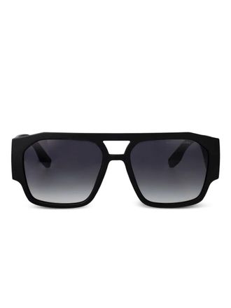 Marc Jacobs lunettes de soleil &agrave; monture rectangulaire - Noir