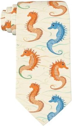 Generic Hippocampes Joueurs Cravate Décontractée Cravate Homme Polyvalente Cravates Hommes Pour Adultes Bureau Mariage