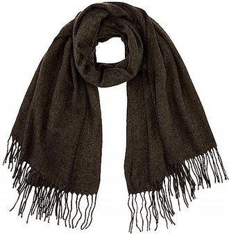 Only ONLANNALI Weaved Scarf CC Écharpe, Gris foncé mélangé, Taille Unique Femme