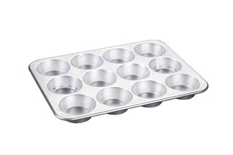 Nordic Ware Natürliche Aluminium-Muffinform für 12 Tassen