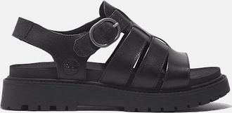 Timberland Clairemont Way Fisherman Sandale f&uuml;r Damen in Schwarz, Damen, Schwarz, Gr&ouml;&szlig;e