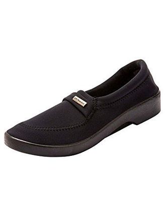 Pediconfort Mocassins Extensibles Grande Largeur - Femme - Taille : 39 - Couleur : Noir
