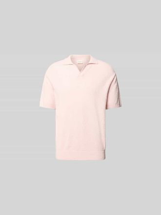 Closed Regular Fit Poloshirt in Strick-Optik