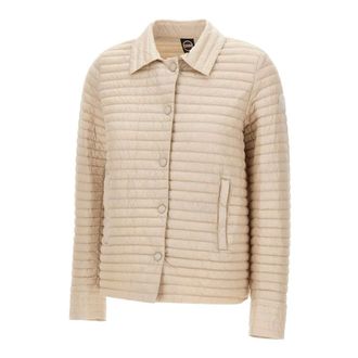 Colmar Femme, Vestes, Beige, Taille: 34 FR Doudoune Ultral&eacute;g&egrave;re avec Col