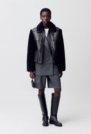 Claudie Pierlot Blouson bi-mati&egrave;re