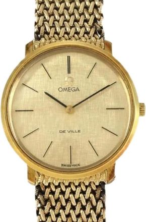 Omega unisex, Pre-owned, Jaune, Taille: ONE Size Montre Vintage Pre-owned