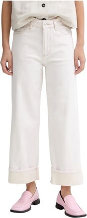 Marc O'Polo Jean large raccourci - Femme - Jeans - Beige - Taille: W31 L32