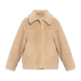 Max Mara Femme, Vestes, Beige, Taille: 38 FR Tritone Fur Coat