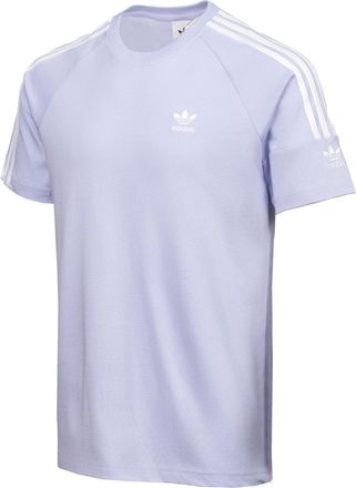 adidas Originals IX9987 Herren-T-Shirt, Rundhalsausschnitt, 3 Streifen, Trefoil Lock Up Kurzarm Tee, violett, M
