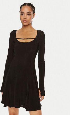 Versace Jeans Couture Kleid für den Alltag 77HAO922 J0007 Schwarz Slim Fit