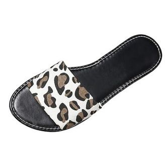 Generico Sandales &eacute;l&eacute;gantes basses d&eacute;t&eacute; d&eacute;t&eacute; pour femme, ensemble de pantoufles invit&eacute;s, sandales pour femme, &eacute;l&eacute;gantes, pantoufles d&eacute;t&eacute; pour fille, 34 chausso