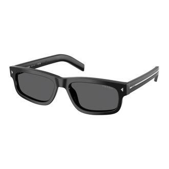 Prada Stylische Sonnenbrille in gl&auml;nzendem Schwarz - - Accessories - Herren - Schwarzk - 55 MM