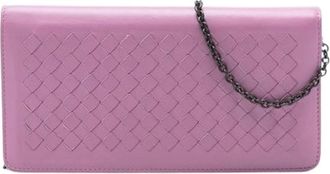 Bottega Veneta Sac bandouli&egrave;re en cuir Nappa Pre-owned - Femme - Pre-owned - Violet - Taille: ONE Size