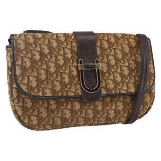 Dior Pre-owned Vintage Trotter Canvas Schultertasche - - Pre-owned - Damen - Beige - ONE SIZE