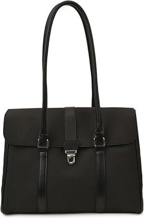 Generic Sac &agrave; main vintage en daim synth&eacute;tique pour femme, sac &agrave; main, sac &agrave; bandouli&egrave;re d&eacute;contract&eacute;, grande capacit&eacute; pour le magasinage, le travail, Noir, 37