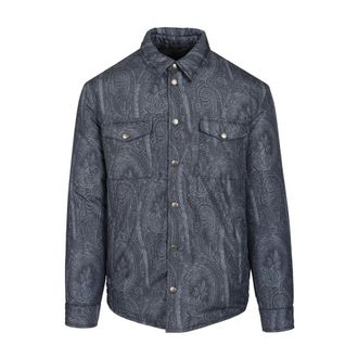 Etro Paisley Overshirt - - Jackets - Herren - Blau - M