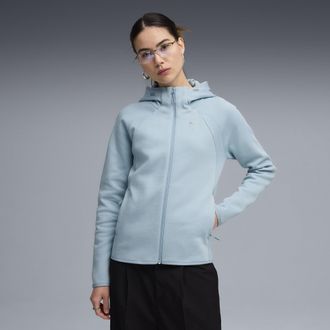 Puma EvoStripe Kapuzenjacke Damen, Kleidung, Blau, XL