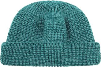 Hanseheld Strickm&uuml;tze Seeb&auml;r GOTS Dockerm&uuml;tze Seemannsm&uuml;tze kurz und flach - T&uuml;rkis Petrol Meliert | Seemannsm&uuml;tze | GOTSs Zertifiziert | Organic | kbT | Bio | 