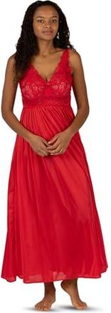 Shadowline Chemises de Nuit &eacute;l&eacute;gantes pour Femme, Rouge, 1X