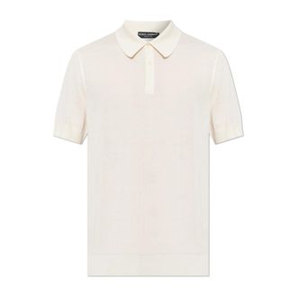Dolce & Gabbana Fein gestrickter Kaschmir-Polo - - Knitwear - Herren - Beige - XL