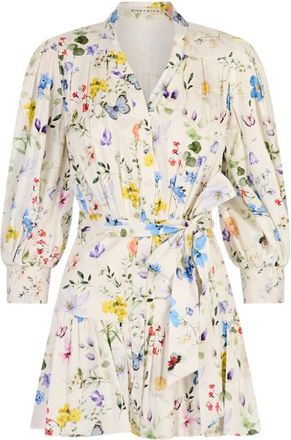 Alice & Olivia Femme, Robes, Multicolore, Taille: 38 FR Cora Mini Shirt Dress