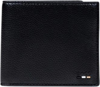 HUGO BOSS Homme, Accessoires, Noir, Taille: ONE Size Portefeuille en polyuréthane et polyester avec compartiments intérieurs
