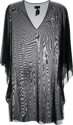 Fisico Femme, Robes, Noir, Taille: 38 FR Poncho Tulle