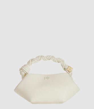 Ganni Sac Mini Bou Grained Egret