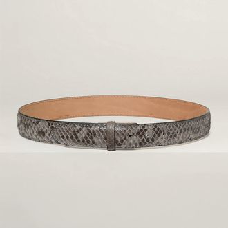 Reptiles House Rebel - Pythonleder Gürtel - Grau