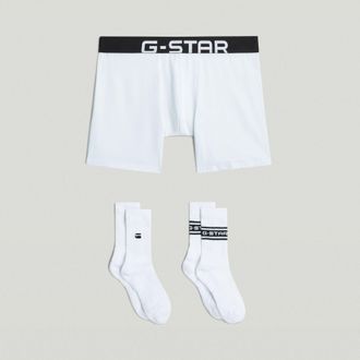 G-Star Boxer & Sock Set 44-47 - Wei&szlig; - Herren