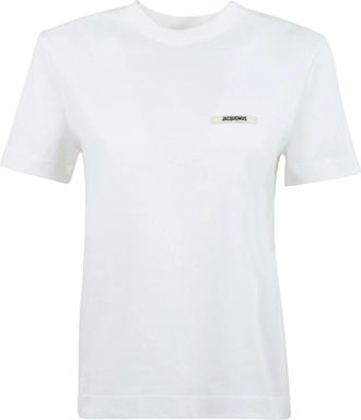 Jacquemus Femme, Tops, Blanc, Taille: 40 FR Le T-shirt Gros Grain