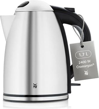 WMF Stelio Wasserkocher Edelstahl 1,7l, elektrischer Wasserkocher mit Kalkfilter, 2400 W, Wasserstandanzeige beleuchtet, &Uuml;berhitzungsschutz, edelstahl mat