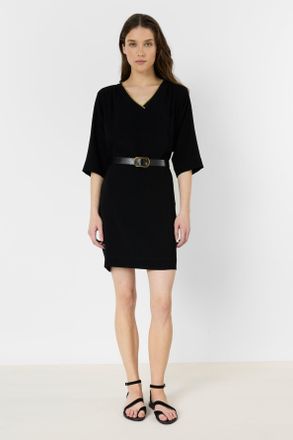 Gerard Darel Robe courte en microfibre avec col en V - RAYSA - Noir