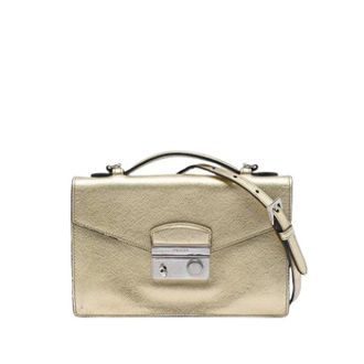 Prada Pre-owned Sound Lock Satchel - Femme - Pre-owned - Jaune - Taille: ONE Size