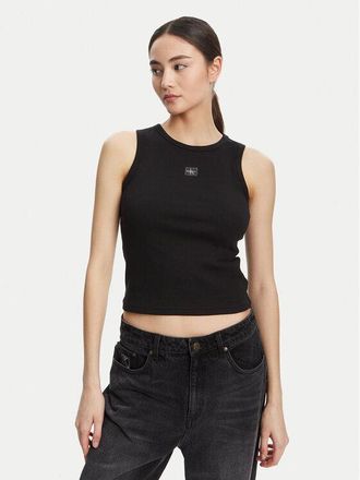 Calvin Klein Jeans Top LV047C201G Schwarz Slim Fit