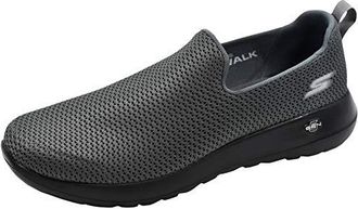 Skechers Homme Go Walk Max-Athletic Air Mesh Slip on Walking Shoe Chaussure de Marche, Anthracite/Noir, 41 EU