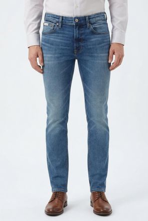 Calvin Klein Jeans Skinny-fit-Jeans CALVIN KLEIN JEANS SKINNY, Herren, Gr. 32, L&auml;nge 32, blau (high tide), Denim/Jeans, Obermaterial: 80% Baumwolle, 12% Polyester, 6% El