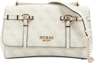 Guess Leona Logo Convertible Xbody Flap - Femme - Sacs - Blanc - Taille: ONE Size