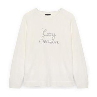 Fiorella Rubino Damen, Strickwaren, Wei&szlig;, SGr&ouml;&szlig;e