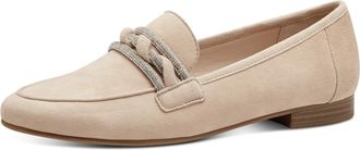 Marco Tozzi Damen Slipper aus Leder Elegant, Beige (Dune), 39 EU