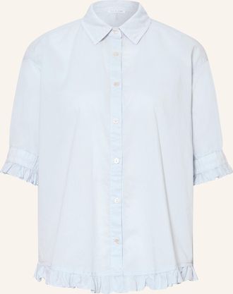 True Religion Hemdbluse Jimena Mit Rüschen blau