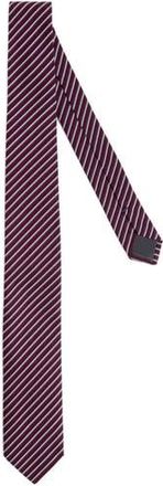 Au Printemps Paris Cravate à rayures en soie